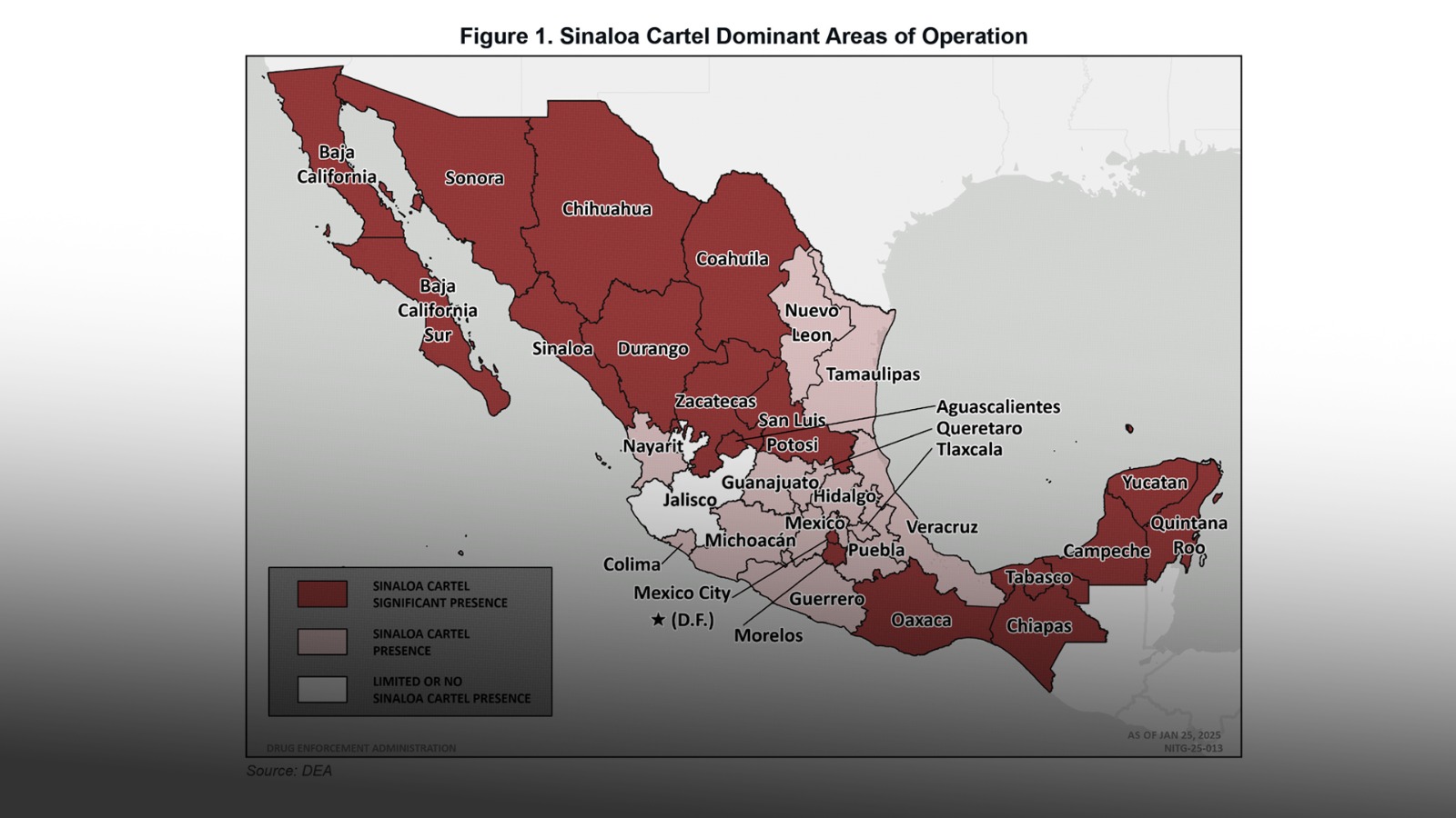 Reporte de la DEA: cárteles controlan territorio mexicano - Código Magenta