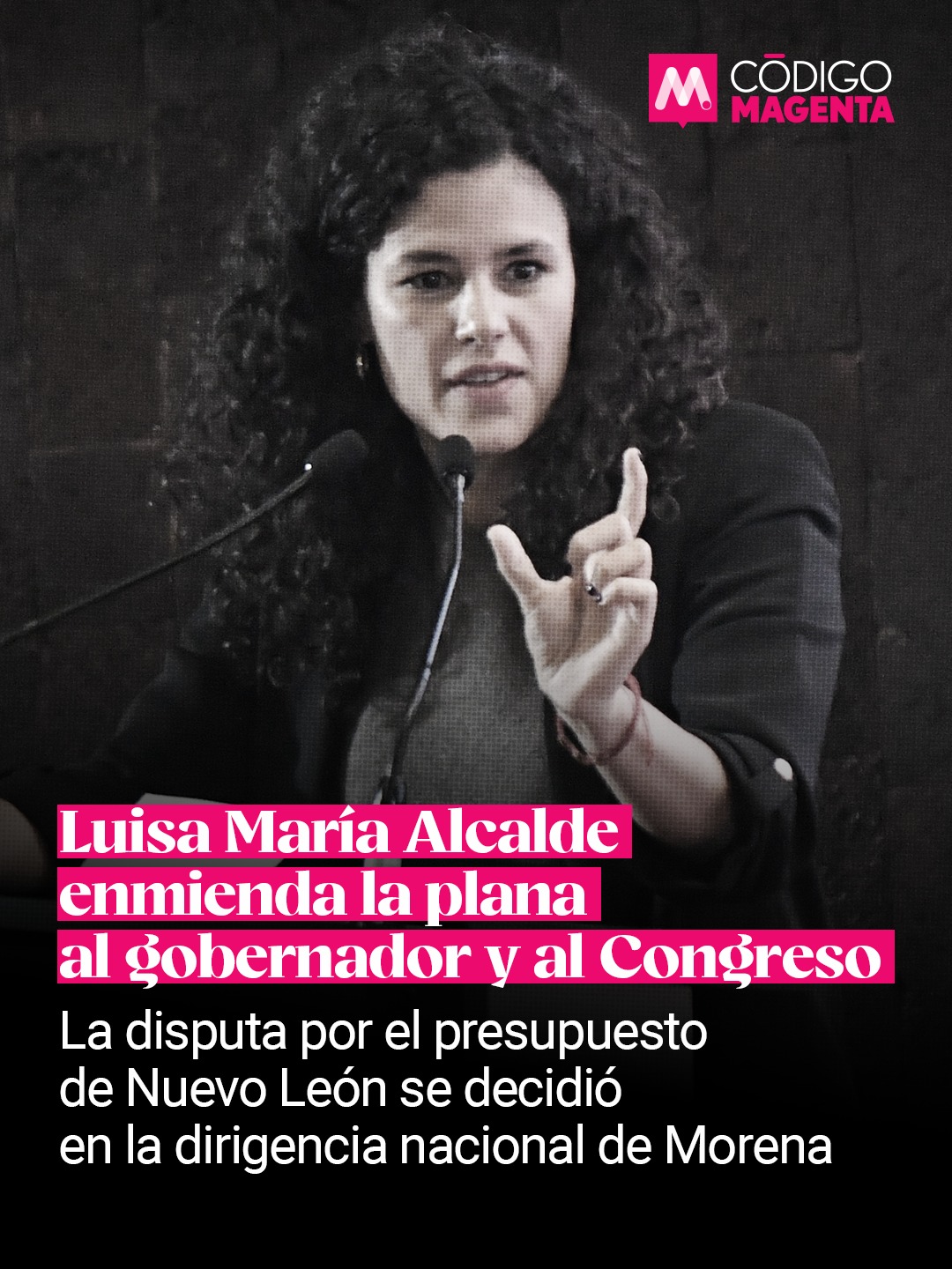 Luisa María Alcalde enmienda la plana al gobernador y al Congreso ...